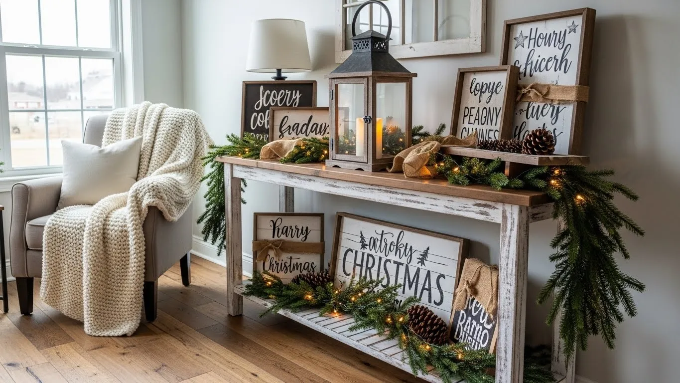 23 Rustic Christmas DIY Signs That Bring Farmhouse Warmth ...