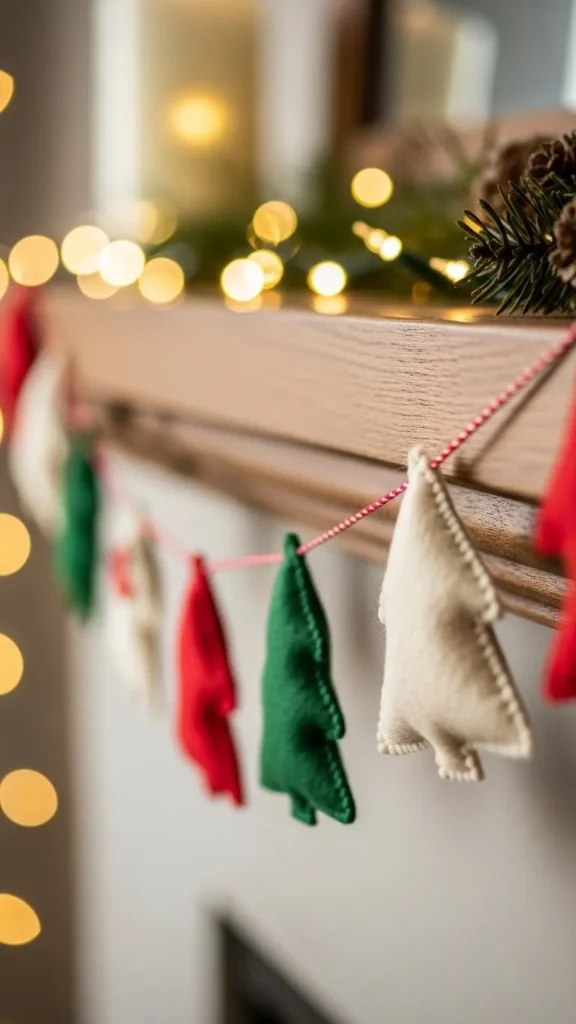 How to Make a Soft DIY Christmas Felt Garland - craftfavorite.com