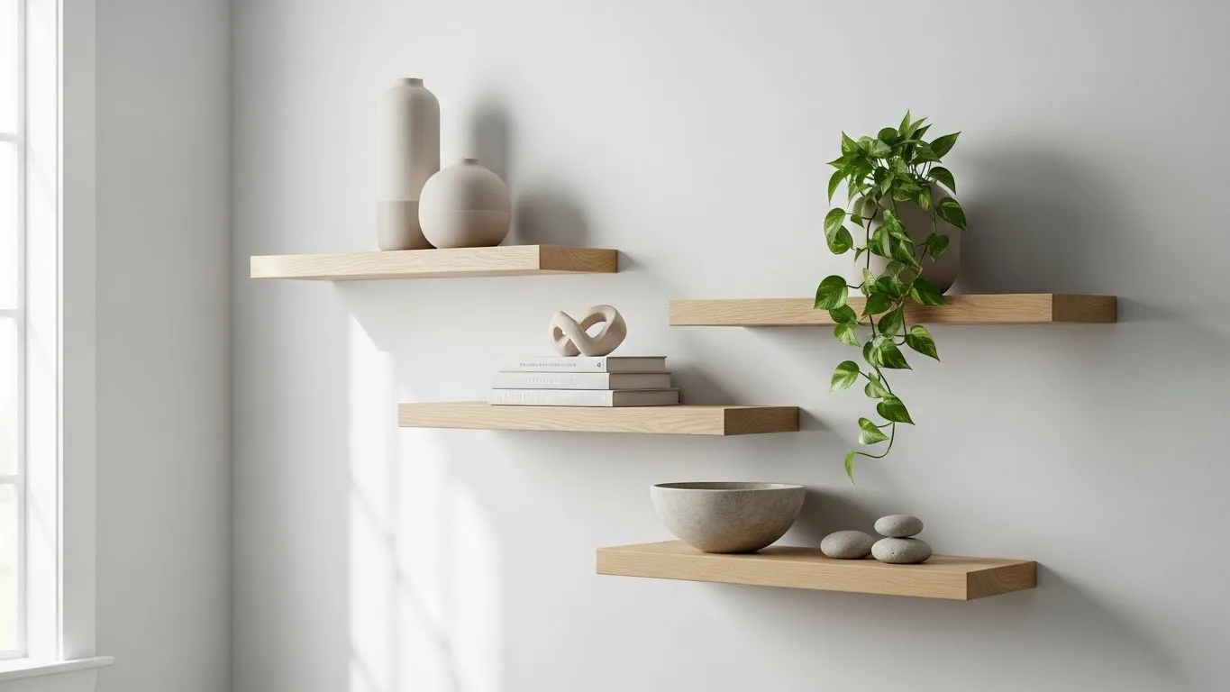 How to Style Floating Shelves Without Clutter - craftfavorite.com